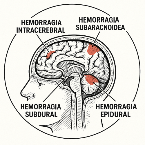 Cuáles son los cuatro tipos de hemorragia cerebral - NeuroAiD™