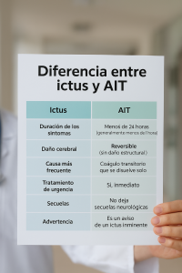 Diferencia entre un ictus y un AIT - NeuroAiD™