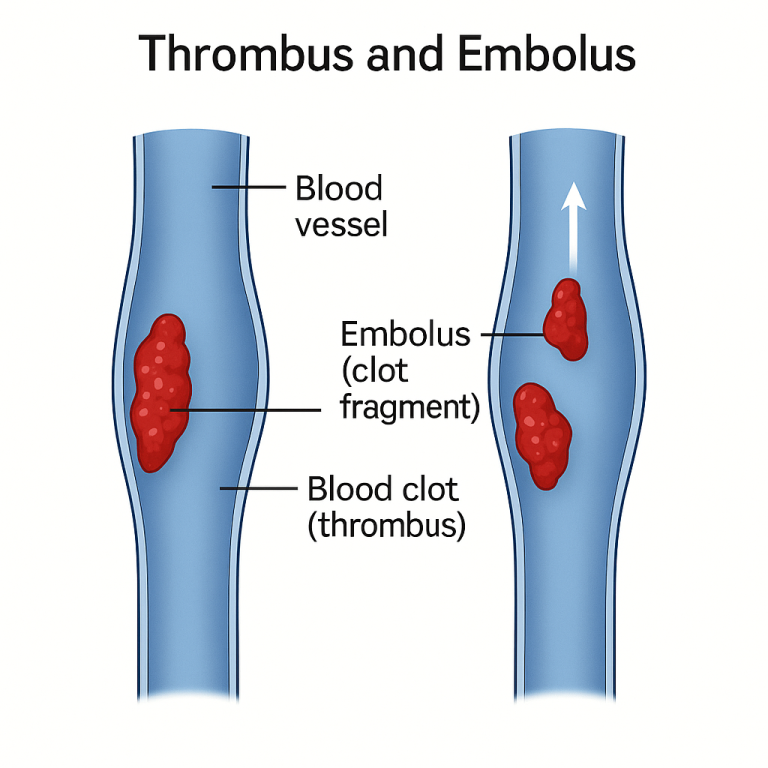 Embolus and thrombus: differences, causes, and their relationship with ...