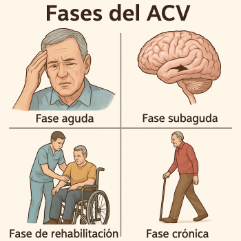 Fases del ACV y su impacto - NeuroAiD™