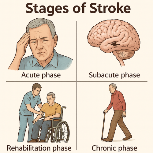 Phases of a stroke and its impact - NeuroAiD™