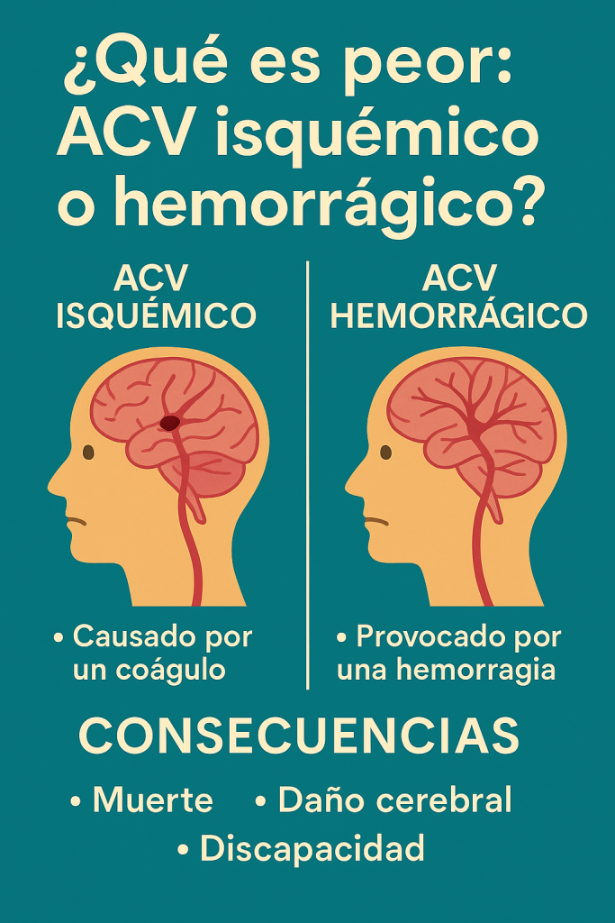 ¿Qué es peor ACV isquémico o hemorrágico? - NeuroAiD™