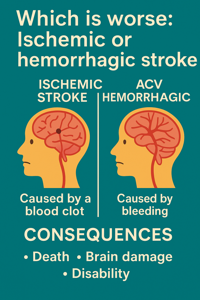 Which is worse, ischemic or hemorrhagic stroke? - NeuroAiD™