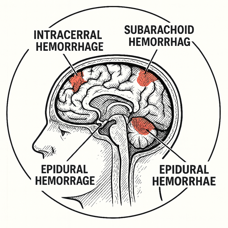 What are the four types of cerebral hemorrhage? - NeuroAiD™